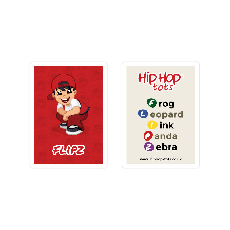 Hip Hop Tots Character Flash Cards