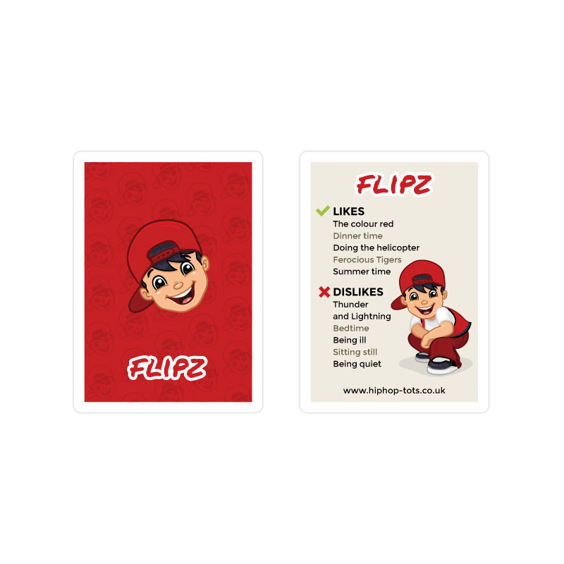 Hip Hop Tots Character Flash Cards